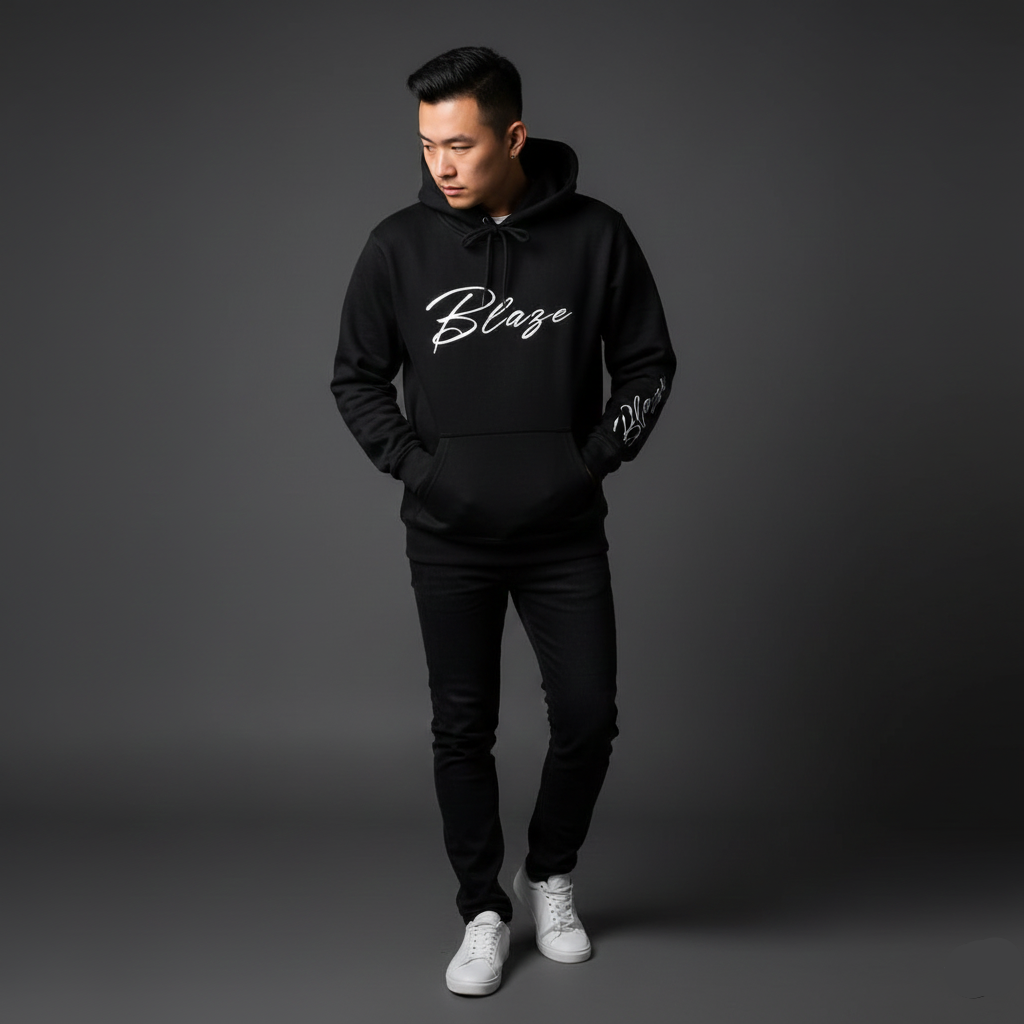 Blaze Classic Hoodie Black – Wear Blaze